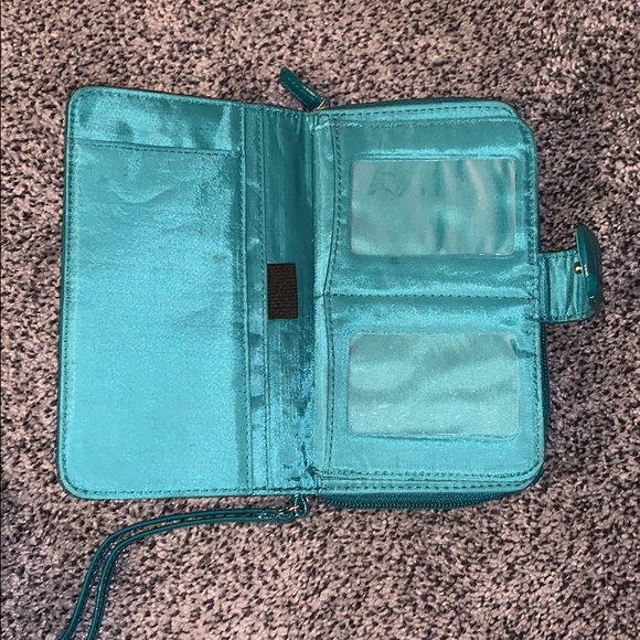 mundi | Bags | Teal Wallet With Zipper | Poshmark